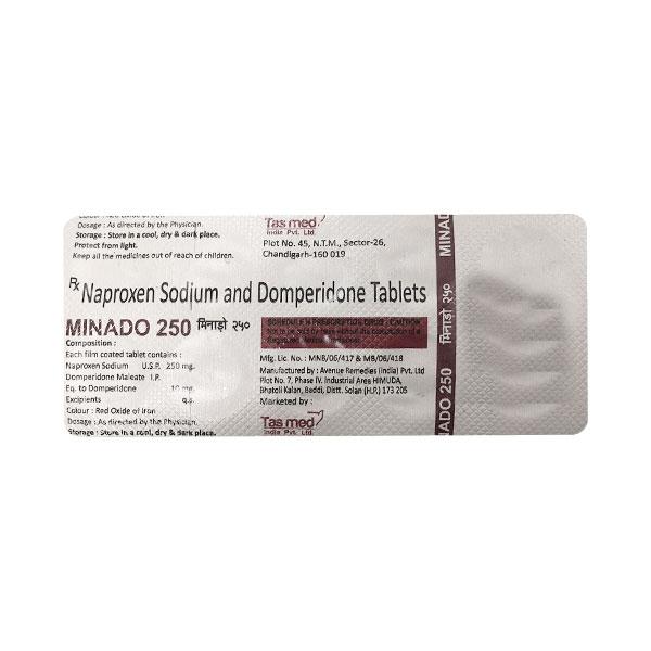 Buy MINADO 250 Tablet 10's Online at Upto 25% OFF | Netmeds