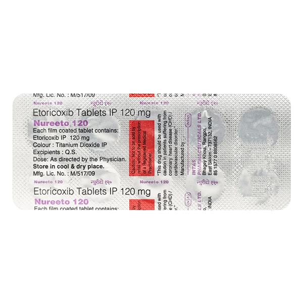 Buy Nureeto 120mg Tablet 10'S Online at Upto 25% OFF | Netmeds