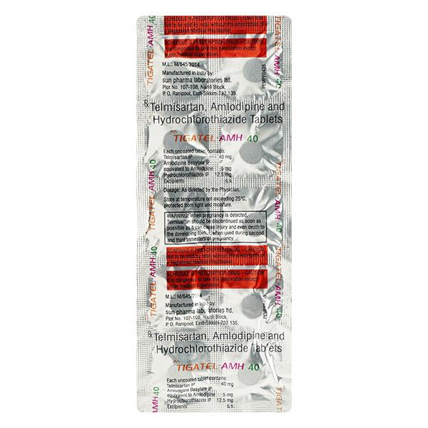 TIGATEL AMH 40 Tablet 10's : Price, Uses, Side Effects | Netmeds