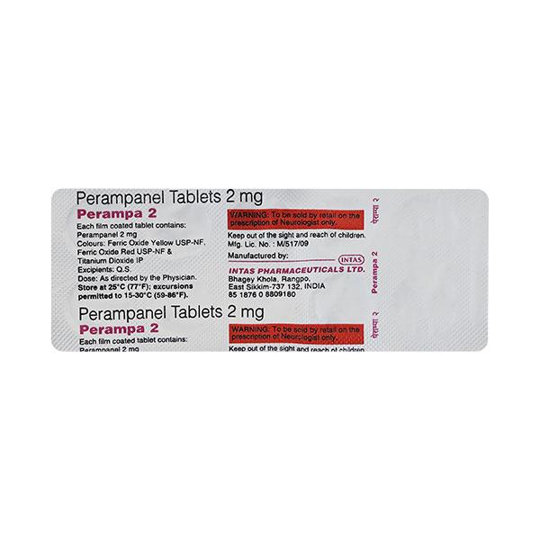 Buy PERAMPA 2 Tablet 10's Online at Upto 25% OFF | Netmeds