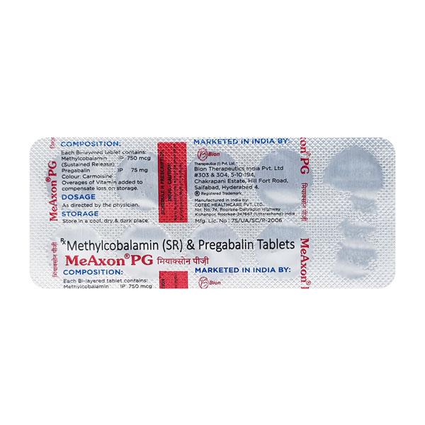 MEAXON PG 75mg Tablet 10's Price, Uses, Side effects, Substitutes | Netmeds