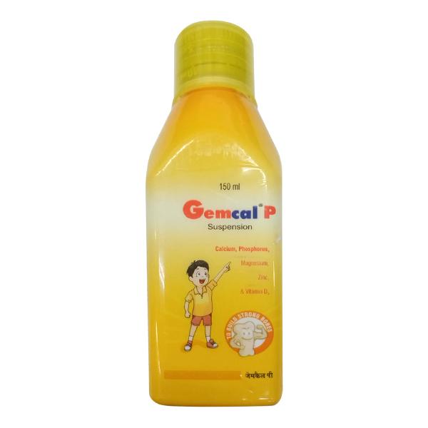 Gemcal P Suspension 150ml Price, Uses, Side effects, Substitutes | Netmeds