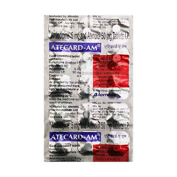 Atecard Am Tablet 15's : Price, Uses, Side Effects | Netmeds