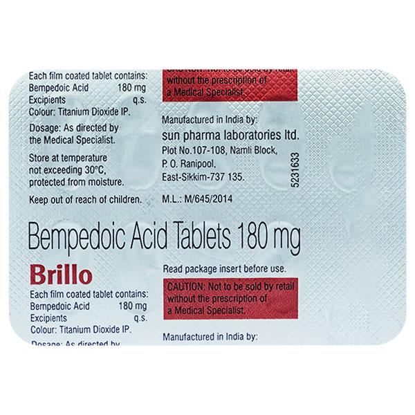 Buy BRILLO 180 Tablet 10's Online at Upto 25% OFF | Netmeds