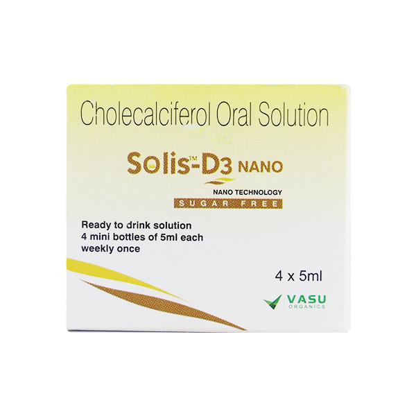 Buy SOLIS D3 NANO SUGAR FREE Oral Solution 5ml Online at Upto 25% OFF ...