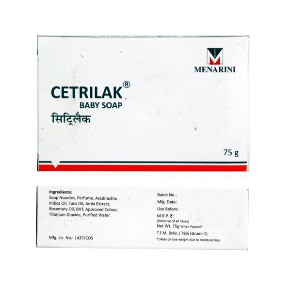 Cetrilak Baby Soap 75gm Price, Uses, Side effects, Substitutes | Netmeds