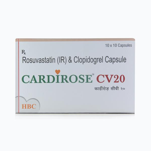 Buy Cardirose CV 20mg Capsule 10'S Online at Upto 25% OFF | Netmeds