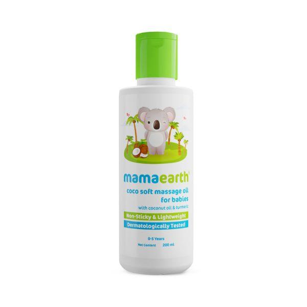 Buy Mamaearth Coco Soft Massage Oil with Coconut & Turmeric Oil 0-5 ...
