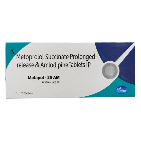 METAPOL AM 25 Tablet 10's : Price, Uses, Side Effects | Netmeds
