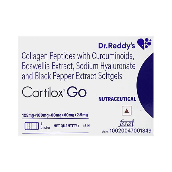 Buy CARTILOX GO Softgel 15's Online at Upto 25% OFF | Netmeds