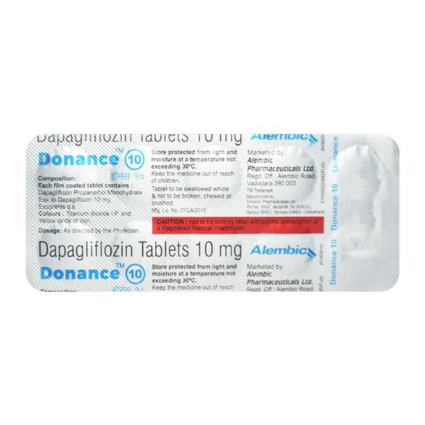 DONANCE 10 Tablet 10's : Price, Uses, Side Effects | Netmeds