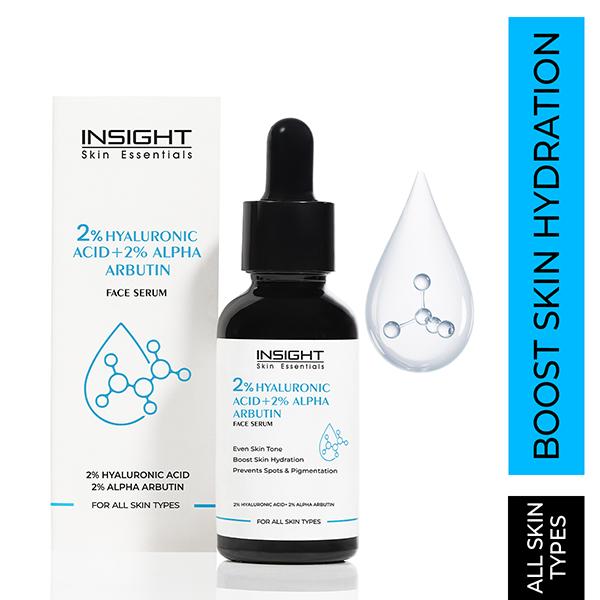 Buy Insight Cosmetics 2% Hyaluronic Acid + 2% Alpha Arbutin Face Serum ...