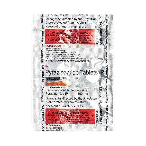 MACROZIDE 500MG TABLET 6'S - Price, Uses, Side Effects, and Substitutes ...