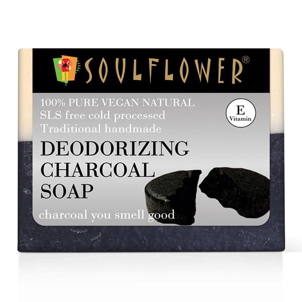 Buy Soulflower Deodorizing Charcoal Soap Vitamin E 150gm Online at ...