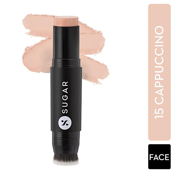 Buy SUGAR Cosmetics Ace Of Face Foundation Stick - 15 Cappuccino (Light ...