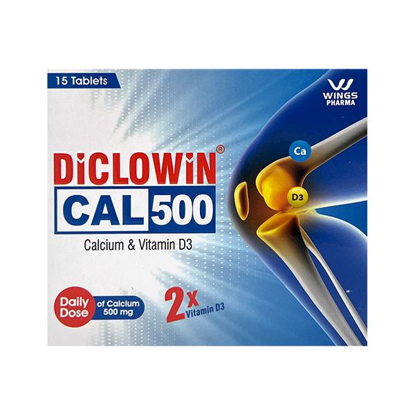 DICLOWIN CAL 500 Tablet 15's