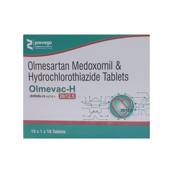 OLMEVAC H 20 Tablet 10's : Price, Uses, Side Effects | Netmeds