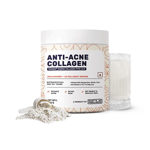 Buy What's Up Anti-Acne Collagen Powder Certified Marine Titagen I ...