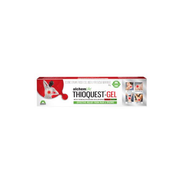 Thioquest Gel 30gm Price, Uses, Side effects, Substitutes | Netmeds