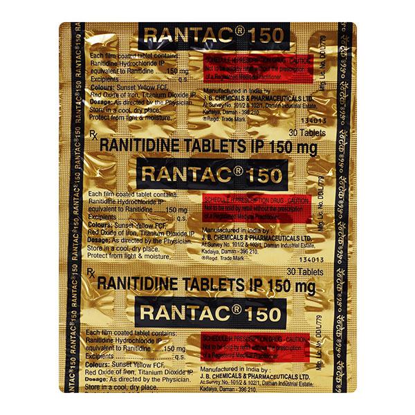 Rantac 150mg Tablet 30'S - Price, Uses, Side Effects | Netmeds