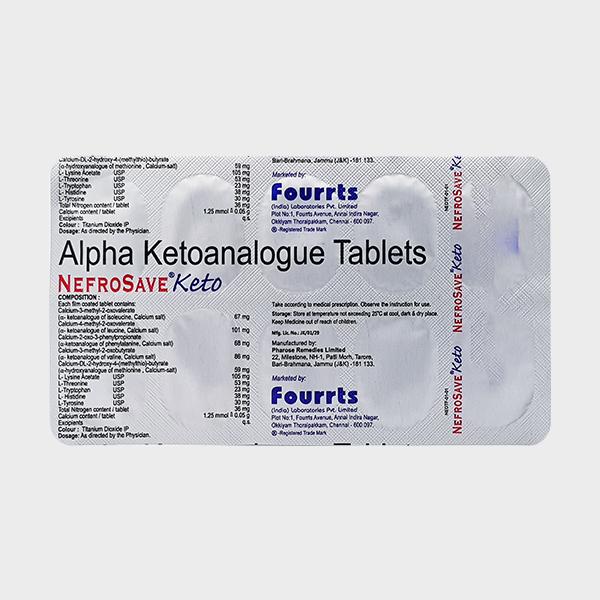 Buy NEFROSAVE KETO Tablet 10's Online at Upto 25% OFF | Netmeds