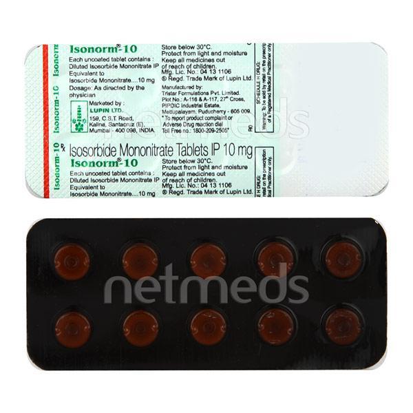 Buy Isonorm 10mg Tablet 10'S Online at Upto 25% OFF | Netmeds