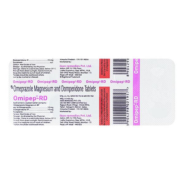 Buy OMIPEP RD Tablet 10's Online at Upto 25% OFF | Netmeds