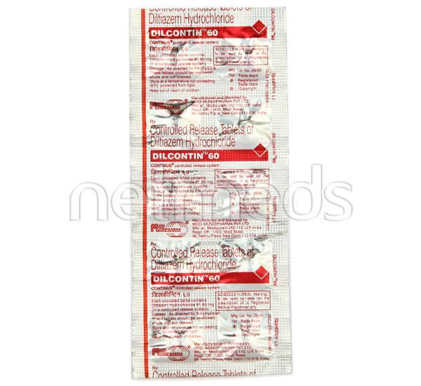 Dilcontin 60mg Tablet 10'S Price, Uses, Side effects, Substitutes | Netmeds