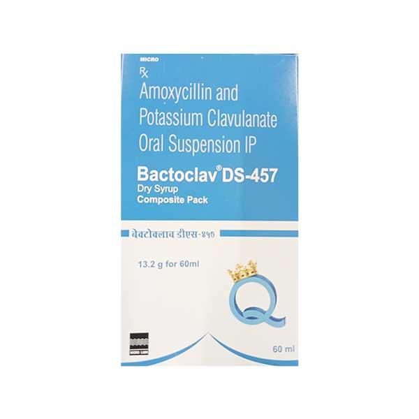 BACTOCLAV DS 457 Dry Syrup 60ml Price, Uses, Side effects, Substitutes ...