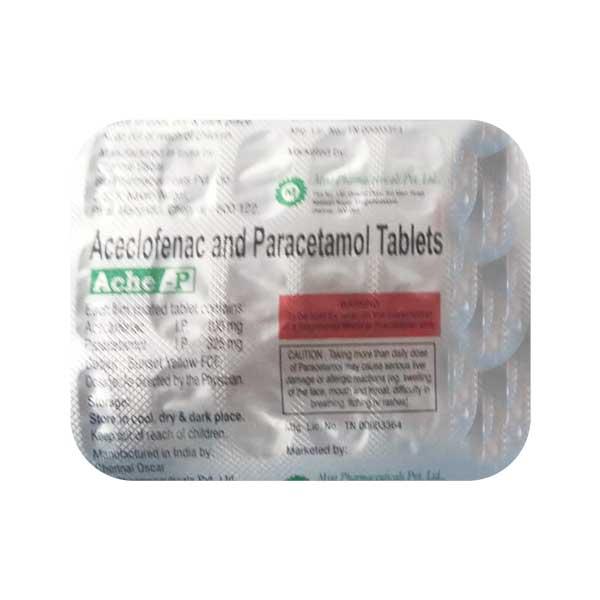ACHE P Tablet 15's Price, Uses, Side effects, Substitutes | Netmeds