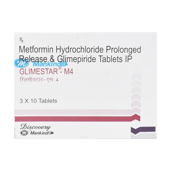 GLIMESTAR M4 Tablet 10's Price, Uses, Side effects, Substitutes | Netmeds