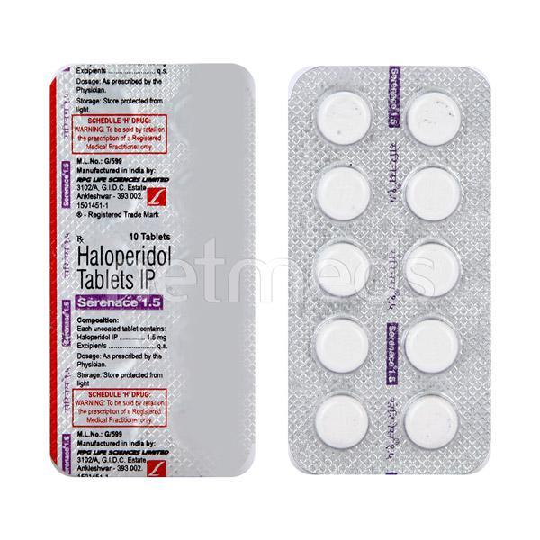 Serenace 1.5mg Tablet 10'S - Price, Uses, Side Effects, and Substitutes ...