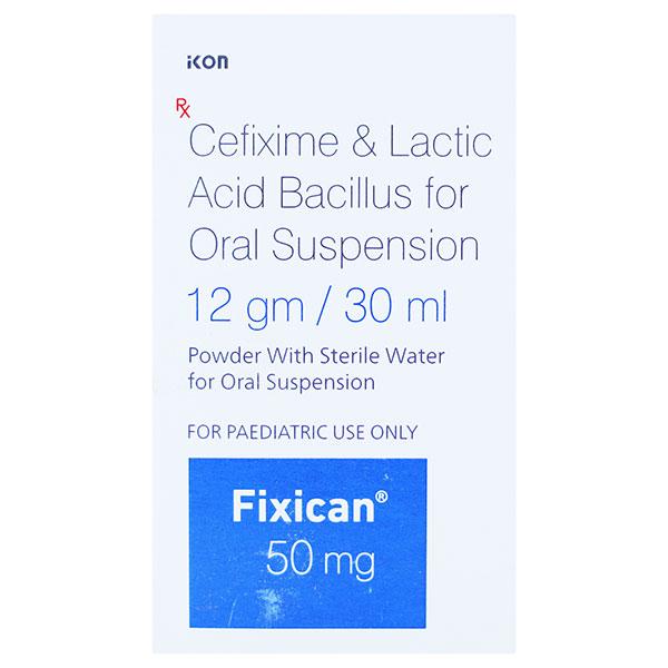 FIXICAN 50mg Oral Suspension 30ml : Price, Uses, Side Effects | Netmeds