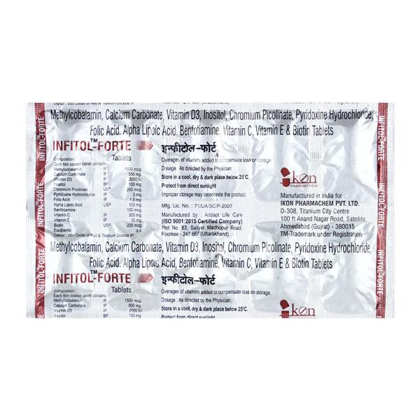 Buy INFITOL FORTE Tablet 10's Online at Upto 25% OFF | Netmeds