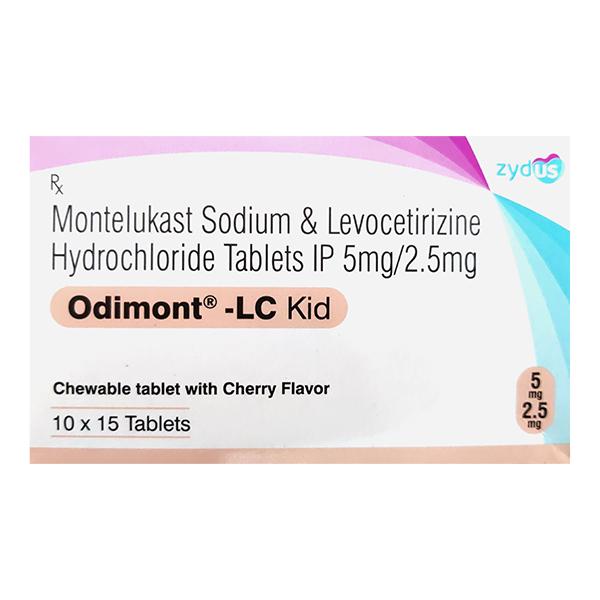 Buy ODIMONT LC KID CHERRY FLAVOUR Chewable Tablet 15's Online at Upto ...