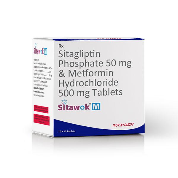 Buy SITAWOK M 500 Tablet 15's Online at Upto 25% OFF | Netmeds