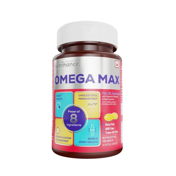 Omega Max Fish Oil Resveratrol With Vitamins and Minerals Softgel ...