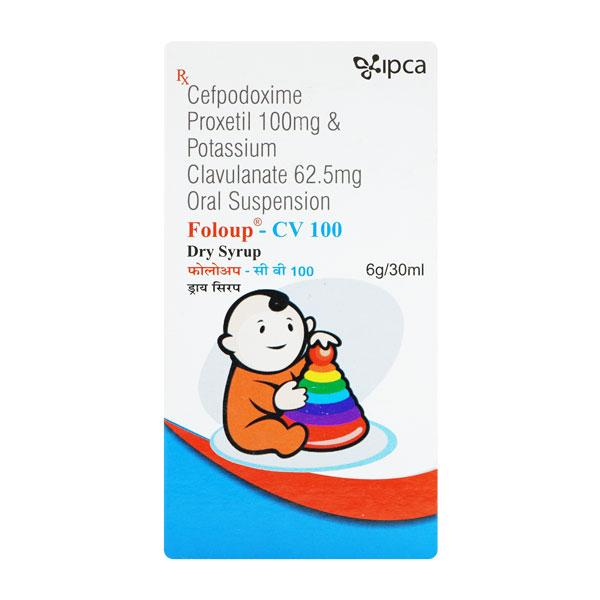 Foloup CV 100/62.5mg Dry Syrup 30ml : Price, Uses, Side Effects | Netmeds