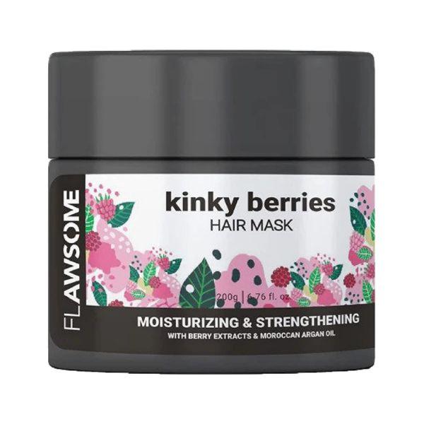 Buy Flawsome Kinky Berries Moisturizing & Strengthening Hair Mask 200 ...