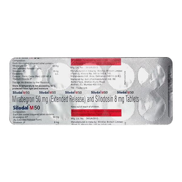 Buy SILODAL M 50 Tablet 10's Online at Upto 25% OFF | Netmeds