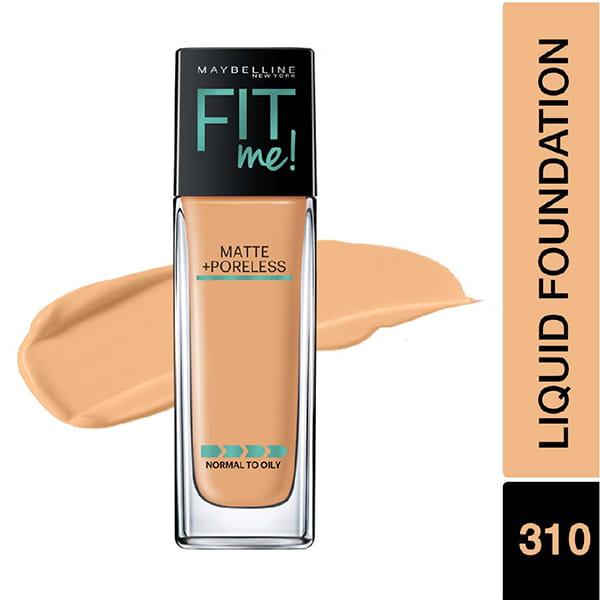 Buy Maybelline New York Fit Me Matte+Poreless Liquid Foundation, 310 ...