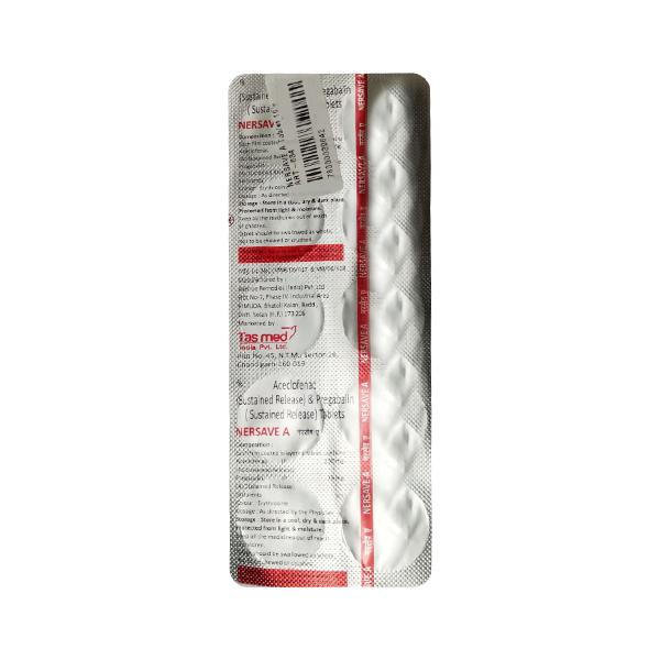 NERSAVE A Tablet 10's Price, Uses, Side effects, Substitutes | Netmeds