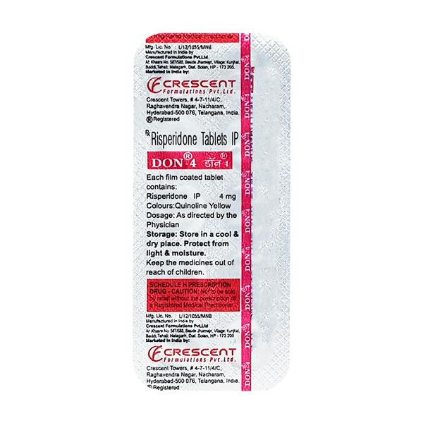 DON 4 Tablet 10's Price, Uses, Side effects, Substitutes | Netmeds
