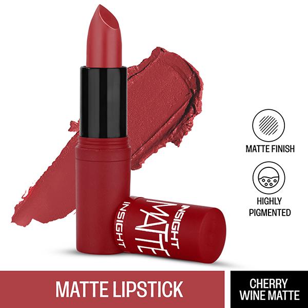 Buy Insight Cosmetics Matte Lipstick - Cherry Wine 4.2 gm Online at ...