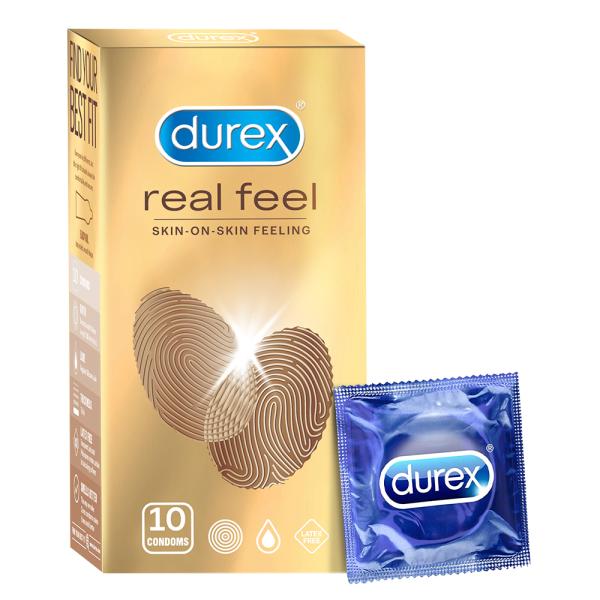 Durex Condoms - Real Feel 10's Online at Best Price - Plain/Flavoured ...