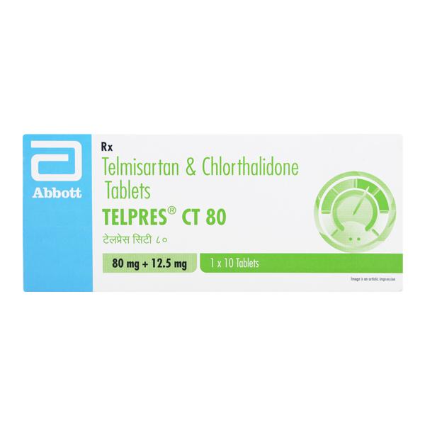 Buy Telpres CT 80/12.5mg Tablet 10'S Online at Upto 25% OFF | Netmeds