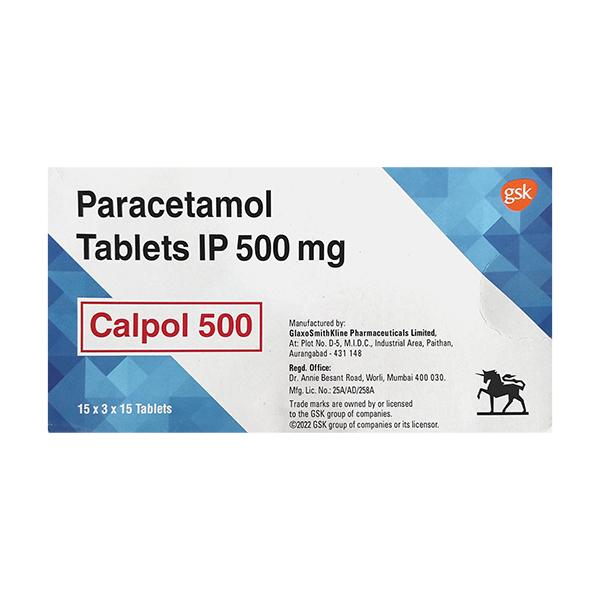 Calpol 500mg Tablet 15'S - Price, Uses, Side Effects | Netmeds