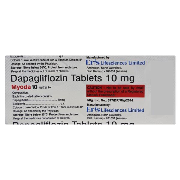 MYODA 10 Tablet 10's : Price, Uses, Side Effects | Netmeds