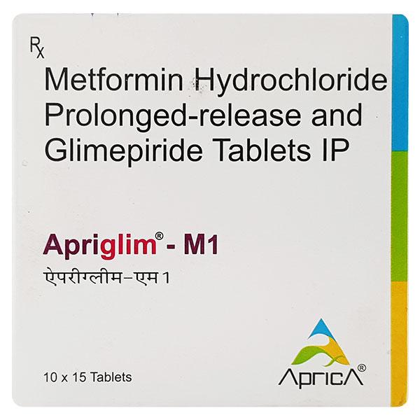 APRIGLIM M 1mg Tablet 15's : Price, Uses, Side Effects | Netmeds