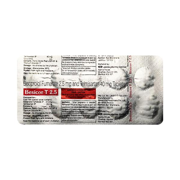 Besicor T 2.5mg Tablet 10'S